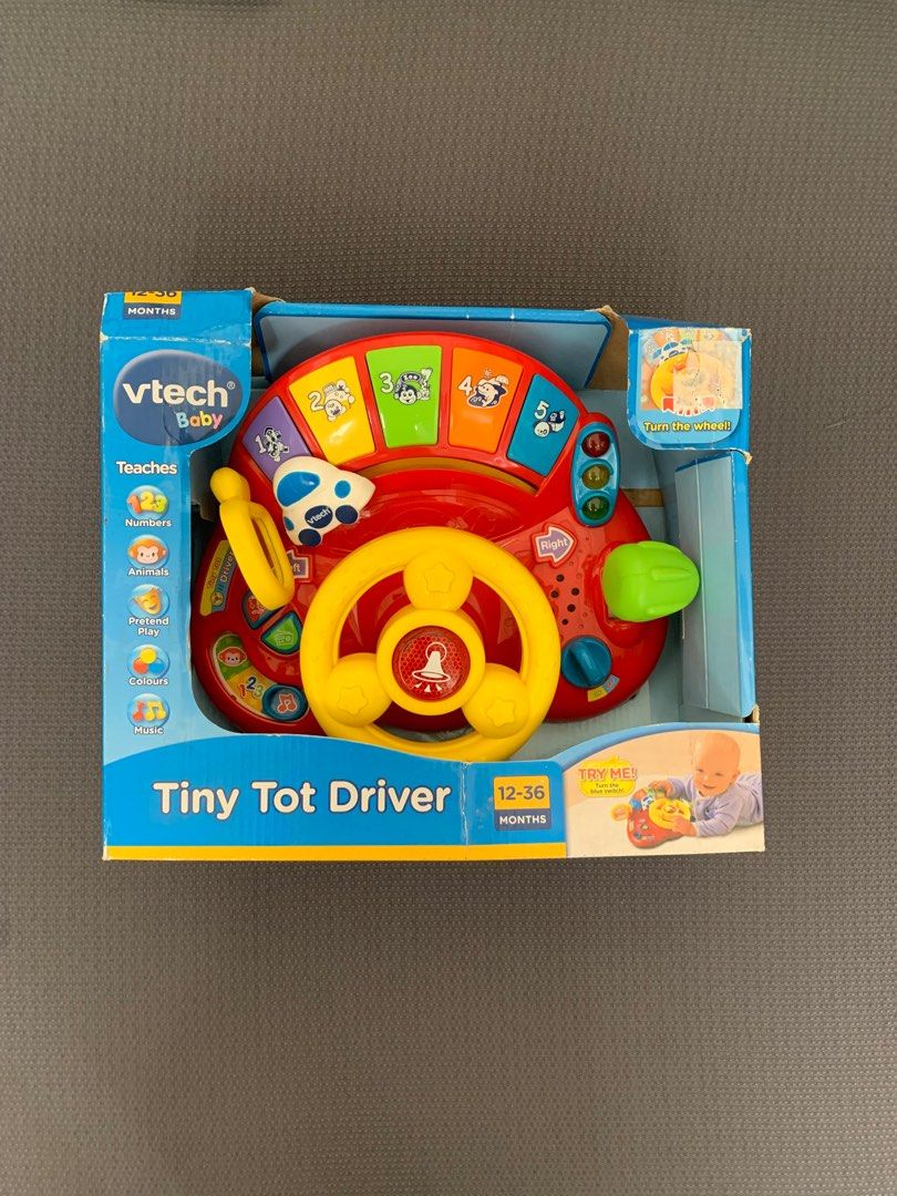 Vtech baby Tiny Tot Driver, Babies & Kids, Infant Playtime on Carousell