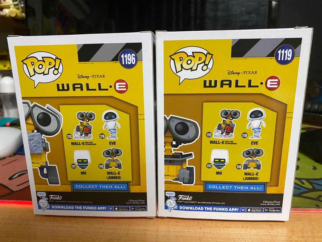Wall-E Charging & Trash Compacted Cube Funko Pop! - Disney Pixar ...