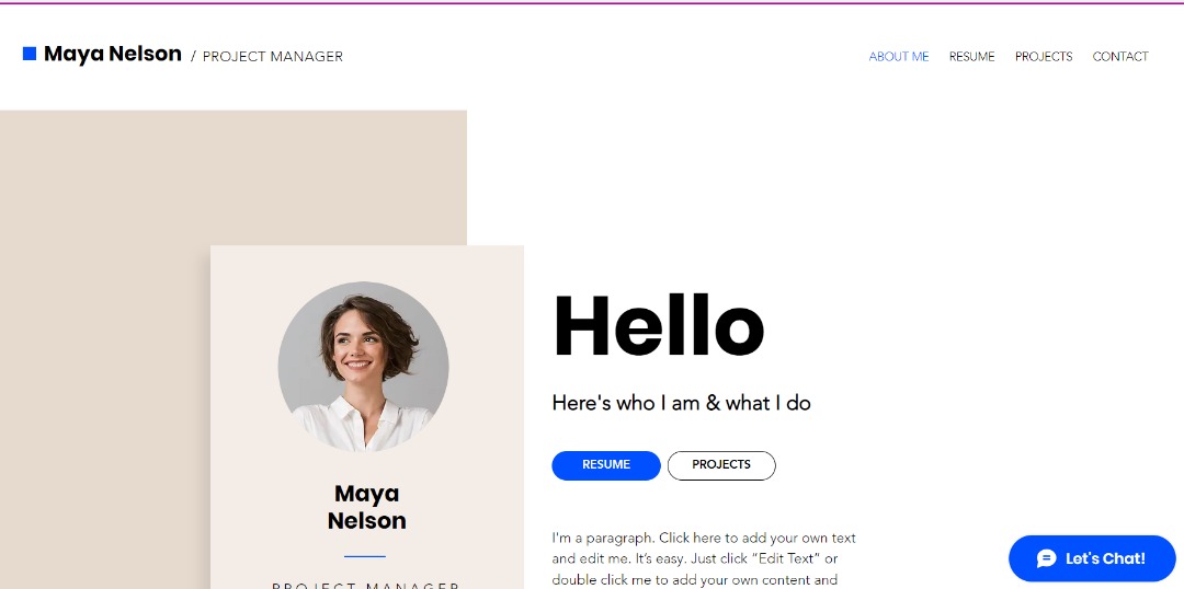 Web Design for Resume, Consultant, Portfolio etc, Business Services, IT ...