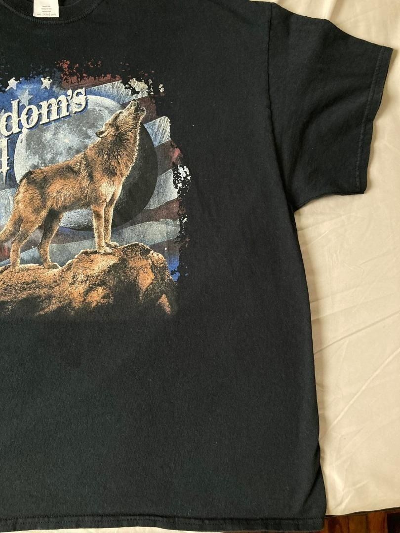 Wolf's howl freedom's call t-shirt Harley Davidson vibe tee, Men's ... Wolf's howl freedom's call t-shirt Harley Davidson vibe tee, Men's ...