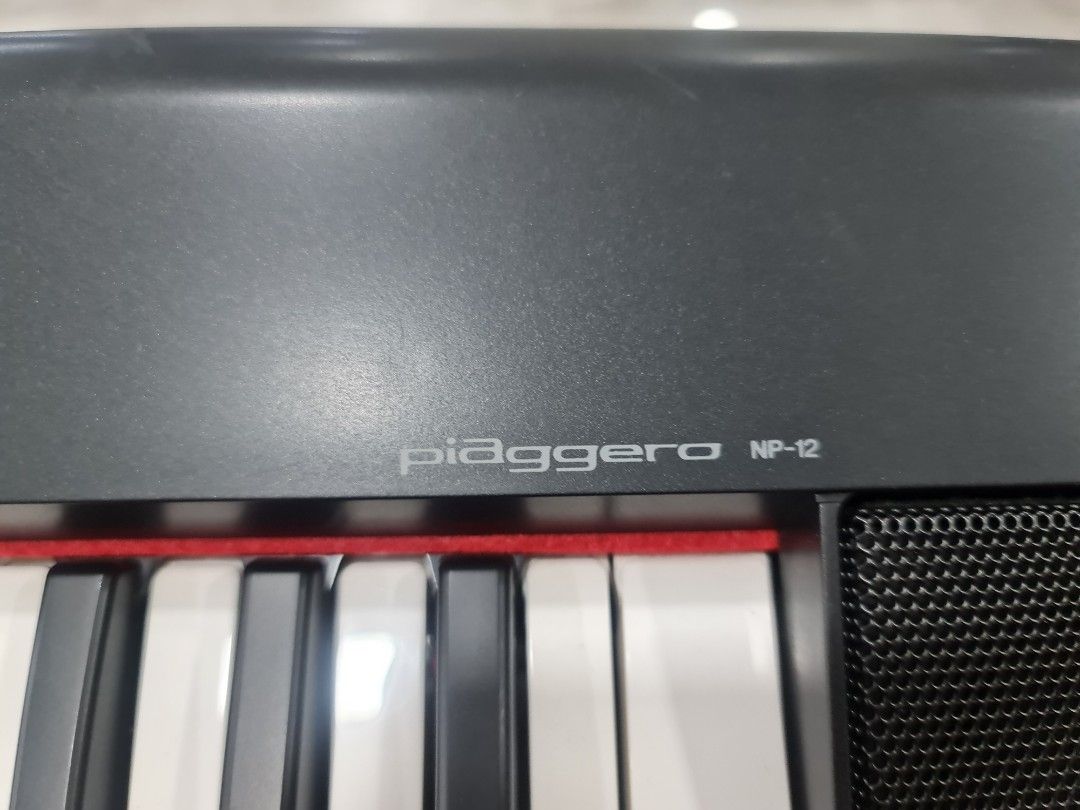 Yamaha - NP-12 Piaggero 61 Key Portable Keyboard (Black), Hobbies & Toys, Music & Media, Musical ...