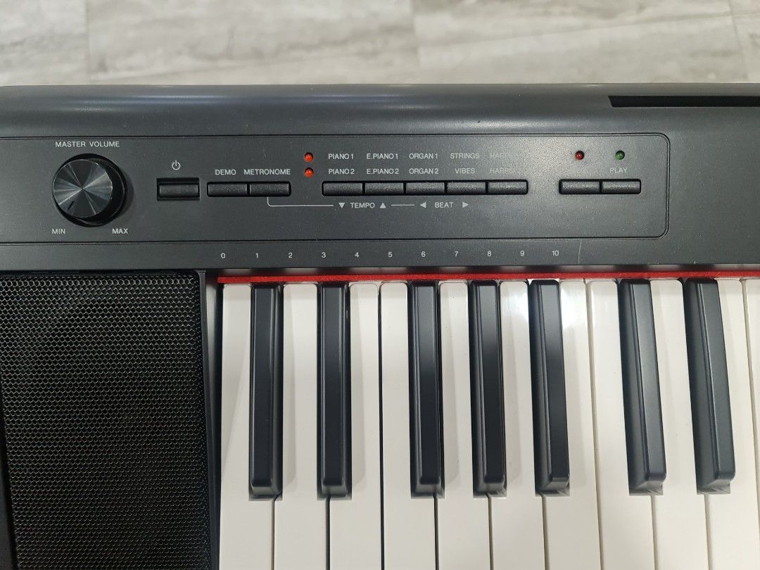 Yamaha - NP-12 Piaggero 61 Key Portable Keyboard (Black), Hobbies & Toys, Music & Media, Musical ...