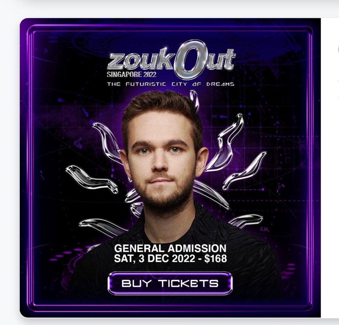 Zoukout Day 2 ticket, Tickets & Vouchers, Event Tickets on Carousell