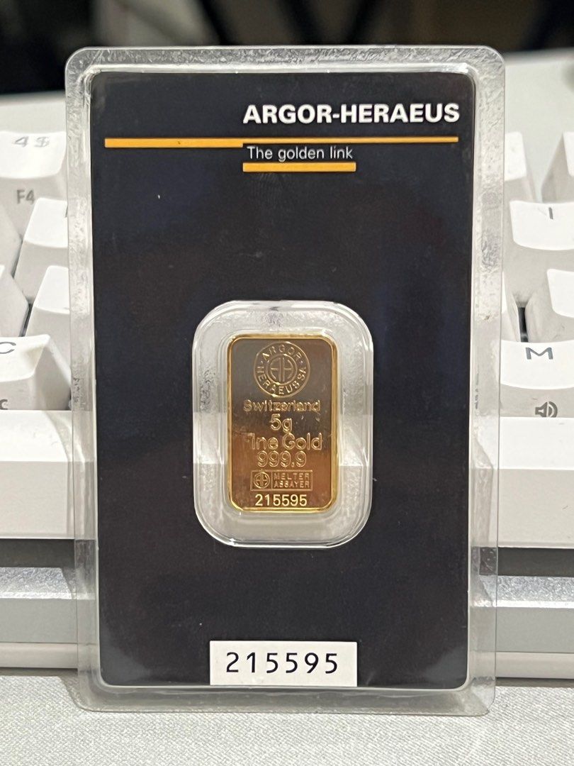 24k GOLD BAR ARGOR-HERAEUS, Hobbies & Toys, Memorabilia & Collectibles, Currency on Carousell