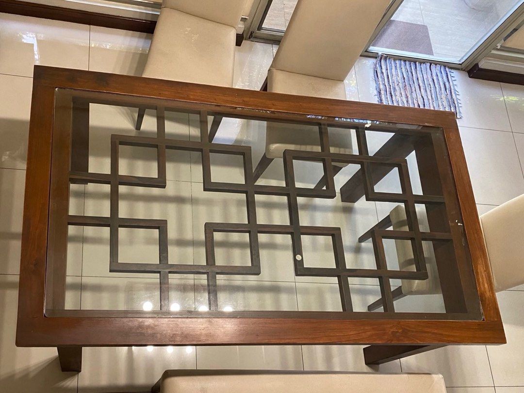 6 Seater Molave Dining Table, Furniture & Home Living, Furniture ...