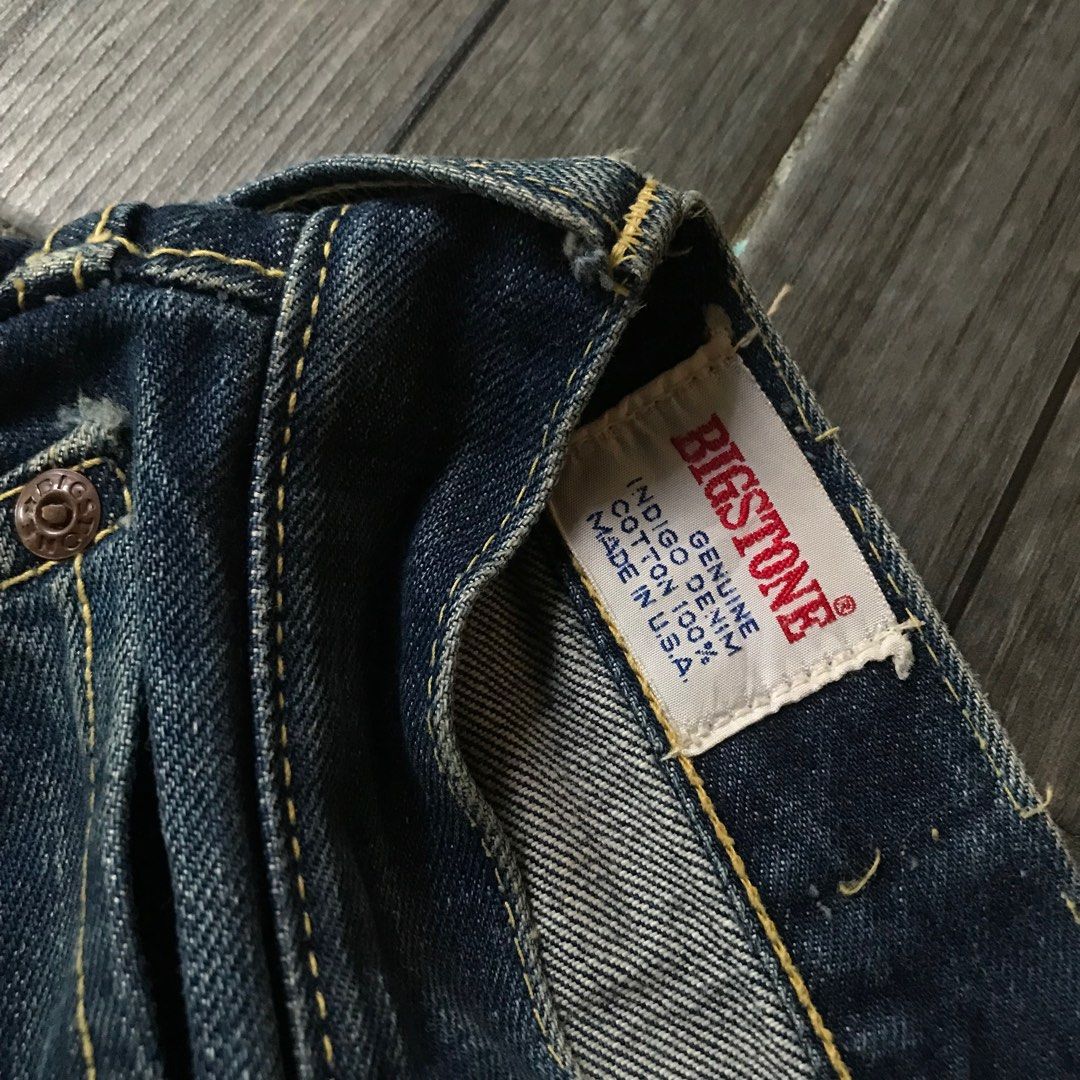 70s vintage BigStone selvedge jeans, Men's Fashion, Bottoms, Jeans on Carousell