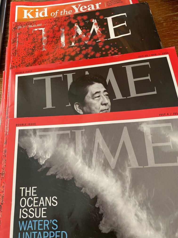 8 issues of 2022 Time Magazine bundle for GP students, Hobbies & Toys ...