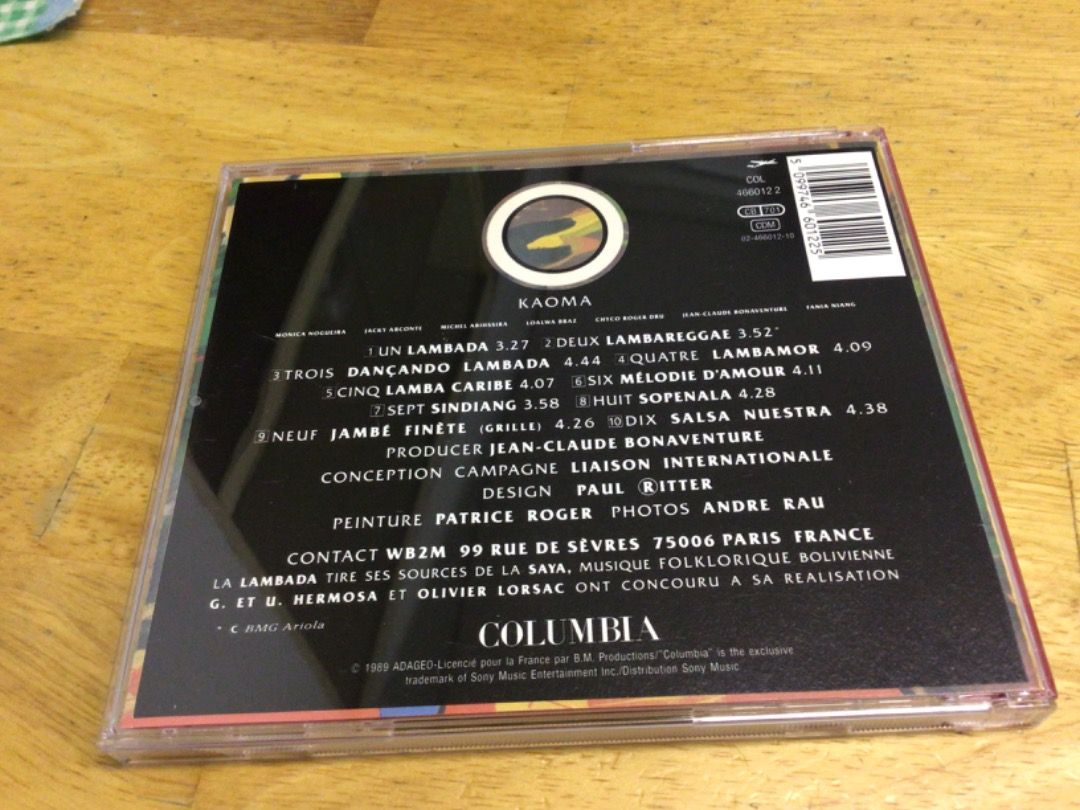 a941981 Kaomo Worldbeat Lambada Austria CD 奧地利版, 興趣及遊戲, 音樂樂器 & 配件, 音樂與 ...
