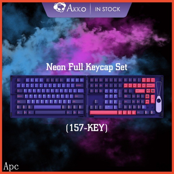 Akko Neon Laser Cherry Profile Doubleshot PBT Keycaps, Computers & Tech ...