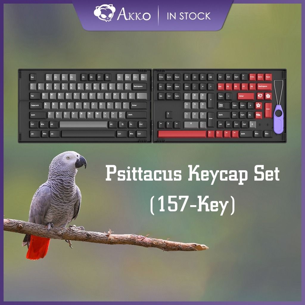 Akko Psittacus Dolch Cherry Profile Doubleshot PBT Keycaps, Computers ...