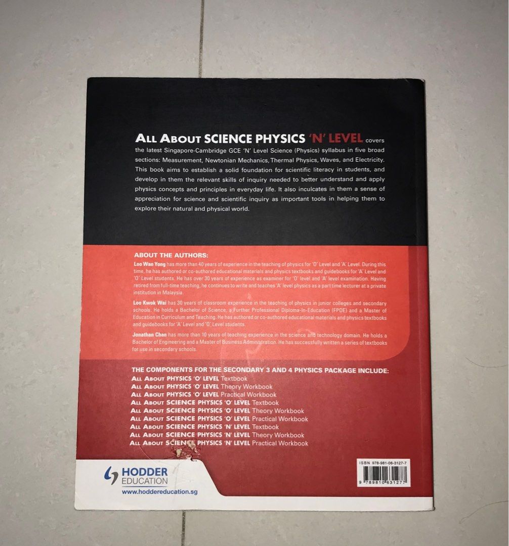 All About Science Physics N Level Textbook, Hobbies & Toys, Books ...