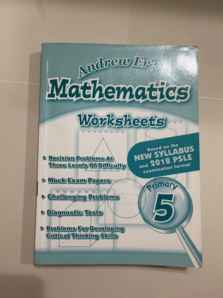 Andrew Er’s Mathematics Worksheets New Syllabus PSLE Primary 5, Hobbies ...