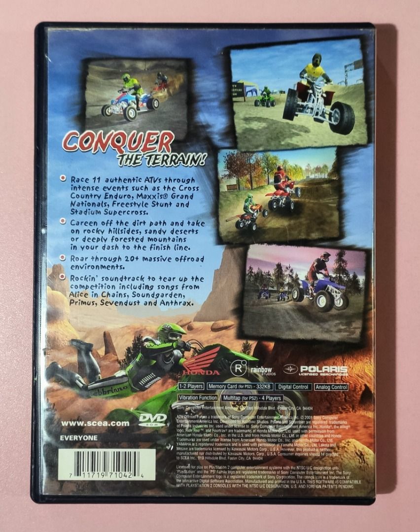 ATV Offroad Fury - [PS2 Game] [NTSC / ENGLISH Language] [CIB / Complete ...