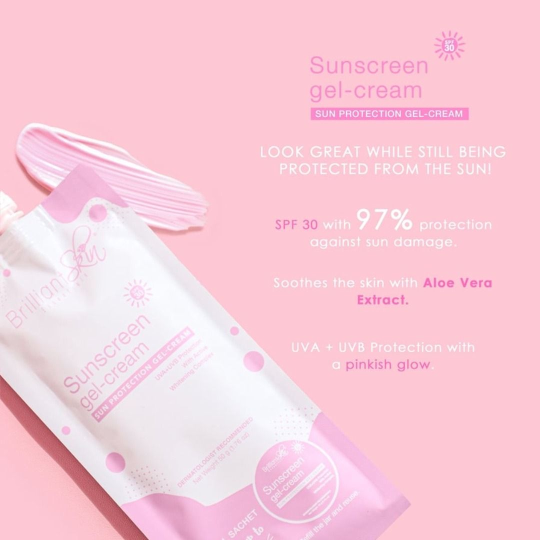Authentic Brilliant Skin - Sunscreen Gel-Cream SPF 30 50 Grams, Beauty ...
