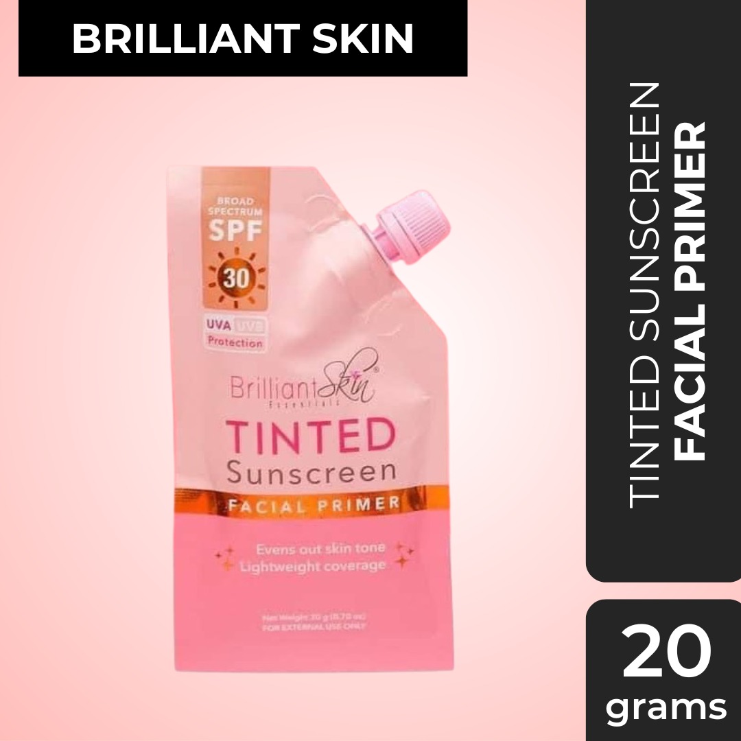 Authentic Brilliant Skin - Tinted Sunscreen Facial Primer with SPF 30 ...