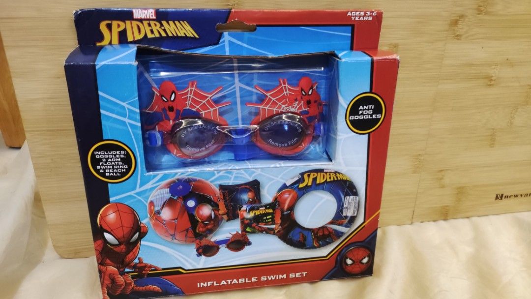 Authentic Spiderman marvel spin master official inflatable swim set ...