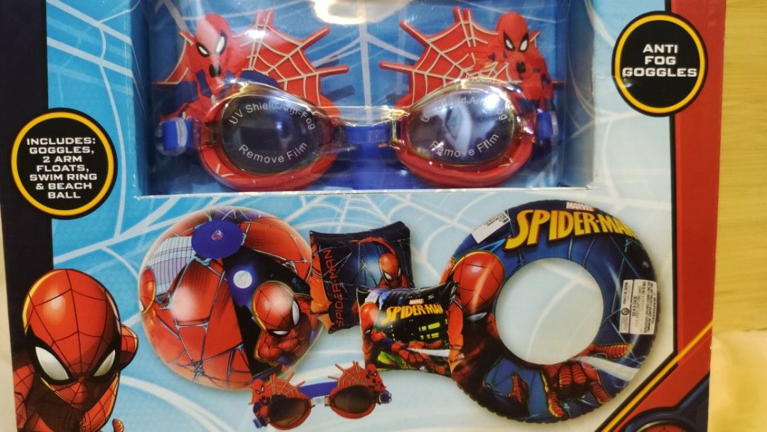 Authentic Spiderman marvel spin master official inflatable swim set ...