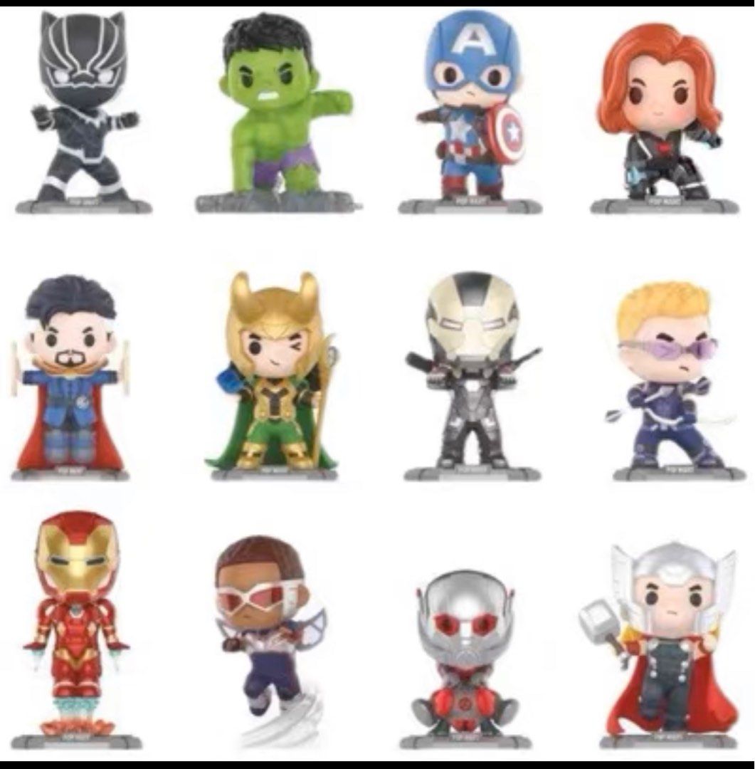 AVENGERS MARVEL POPMART BLINDBOX (THOR/BLACK PANTHER / DR STRANGE ...