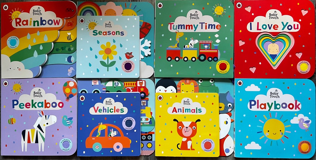 BABY TOUCH - Playbook, Peekaboo, Animals, Vehicles, Tummytime, Rainbow ...