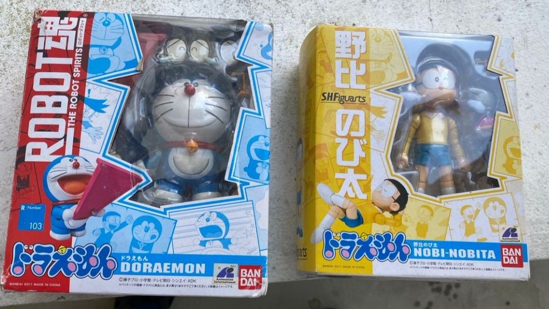 BANDAI Shf SH figuarts shfiguarts doraemon and nobi nobita, Hobbies ...