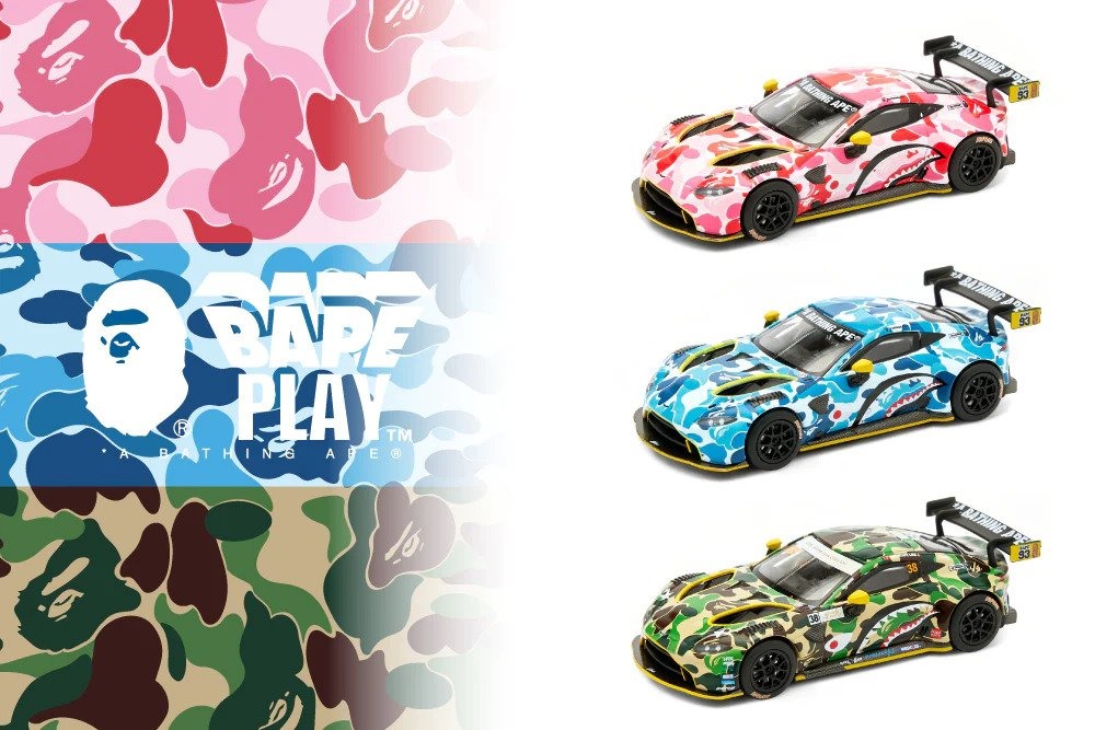 Bape x Aston Martin GT3 Model Car, Hobbies & Toys, Toys & Games on ...