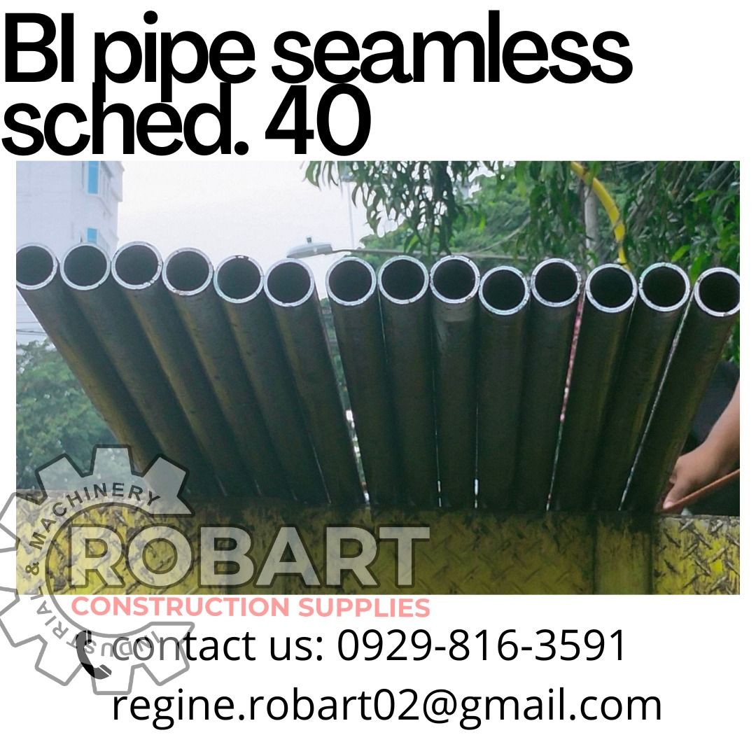 BI pipe seamless sched. 40, Commercial & Industrial, Construction Tools ...