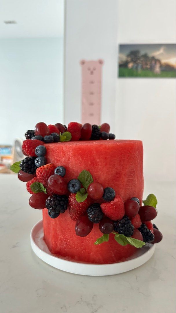 Watermelon Fruit Cake for babies and kids, Food & Drinks, Homemade ...
