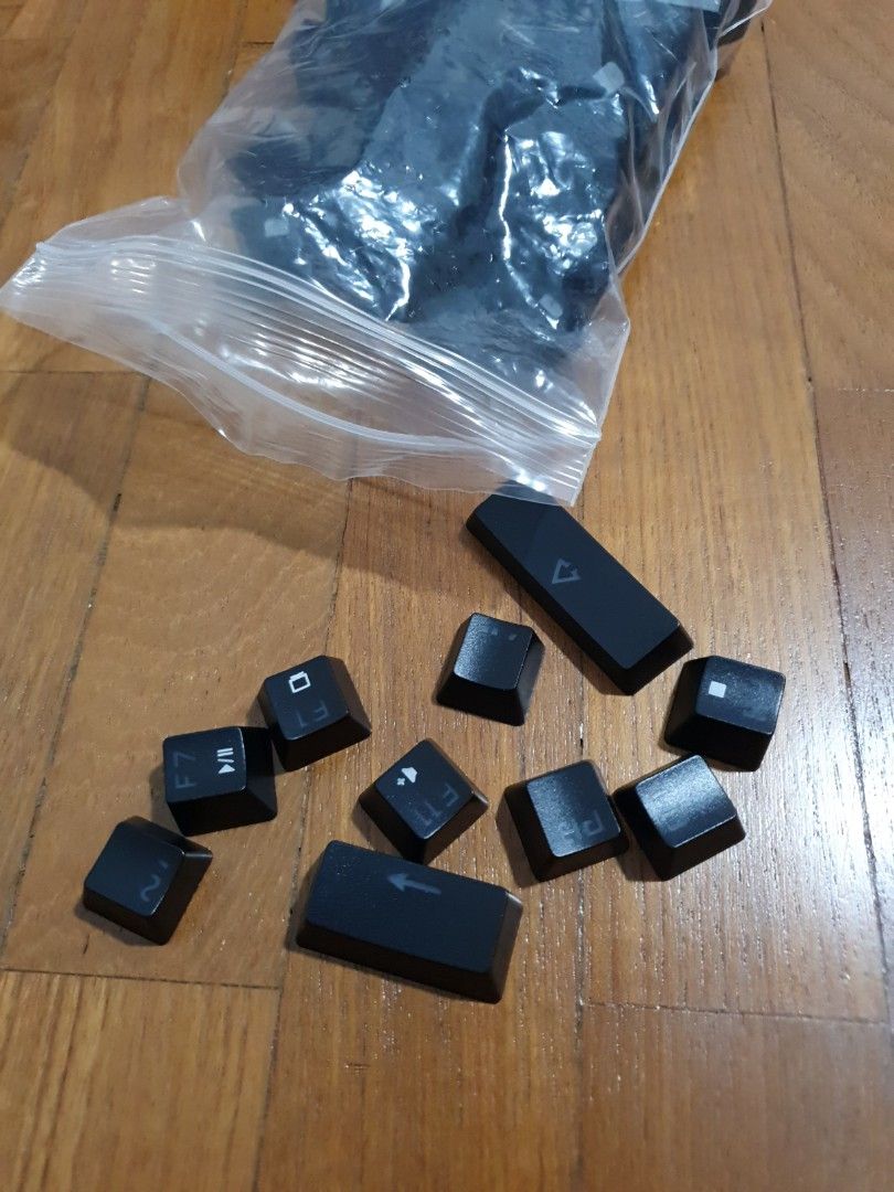Black OEM RGB translucent keycaps, Computers & Tech, Parts ...
