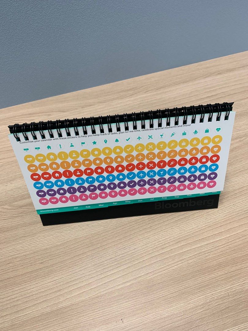 Bloomberg 2023 desktop calendar, Hobbies & Toys, Stationery & Craft ...
