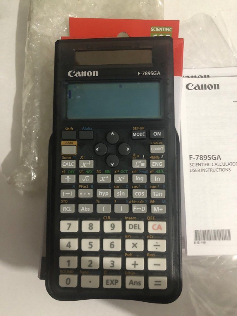 CANON F-789SGA TRANSPARENT SCIENTIFIC CALCULATOR, Mobile Phones & Gadgets, Other Gadgets on ...