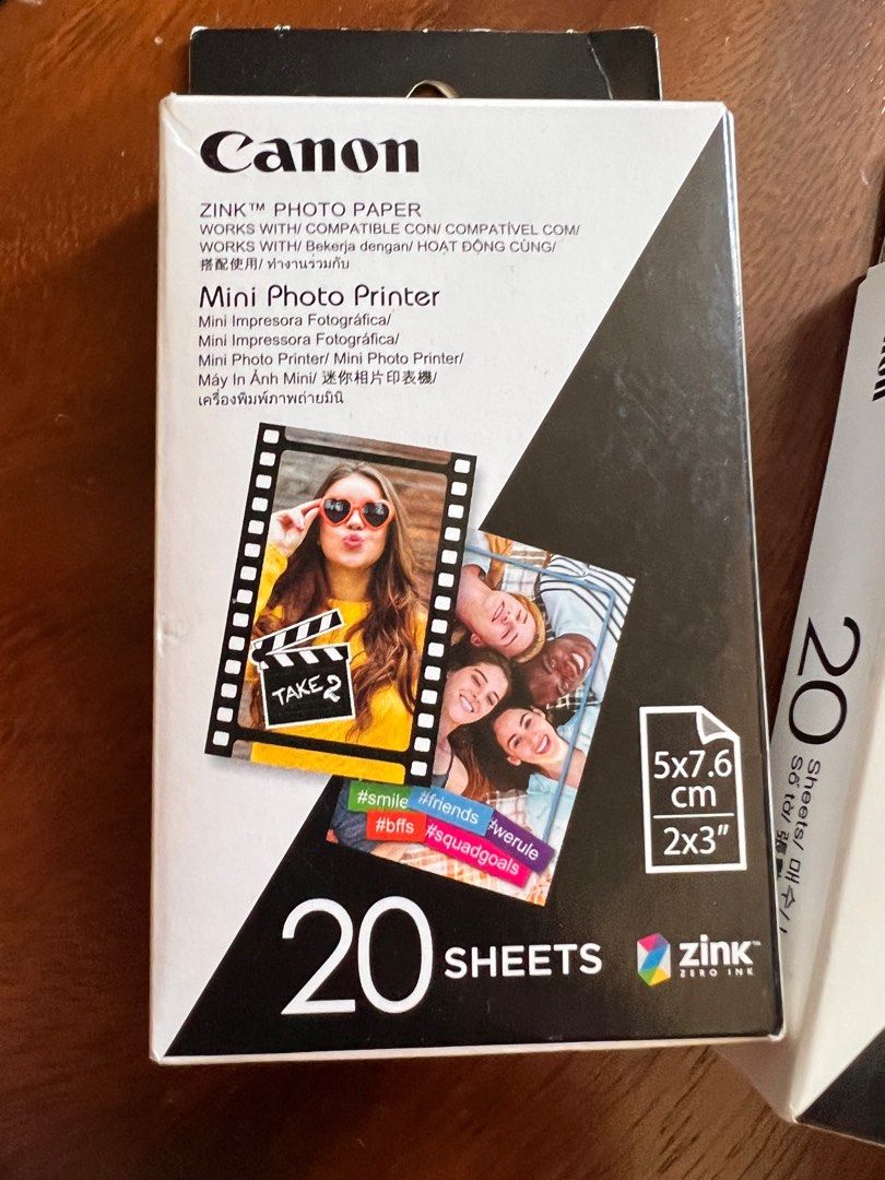 Canon ZINK Photo Paper - 3 x 20 sheets, Photography, Photography ...