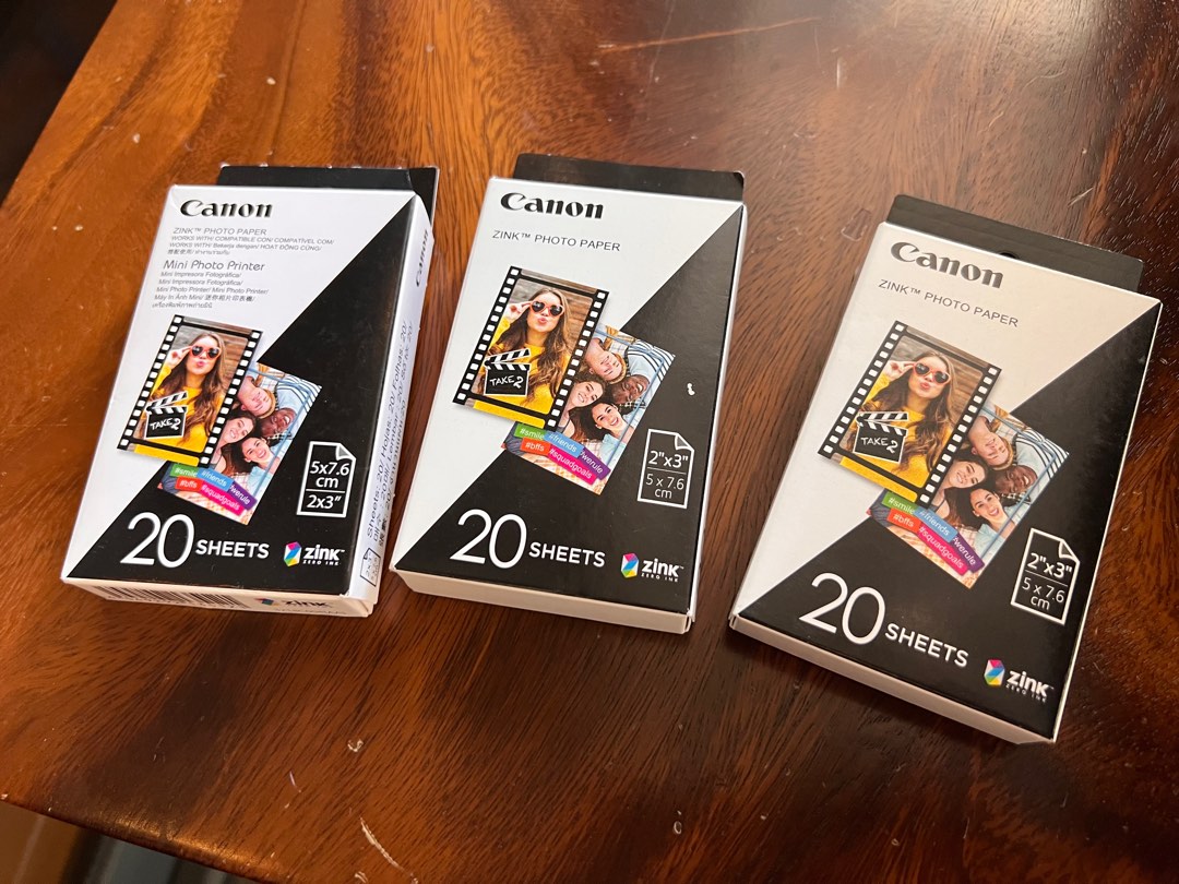 Canon ZINK Photo Paper - 3 x 20 sheets, Photography, Photography ...