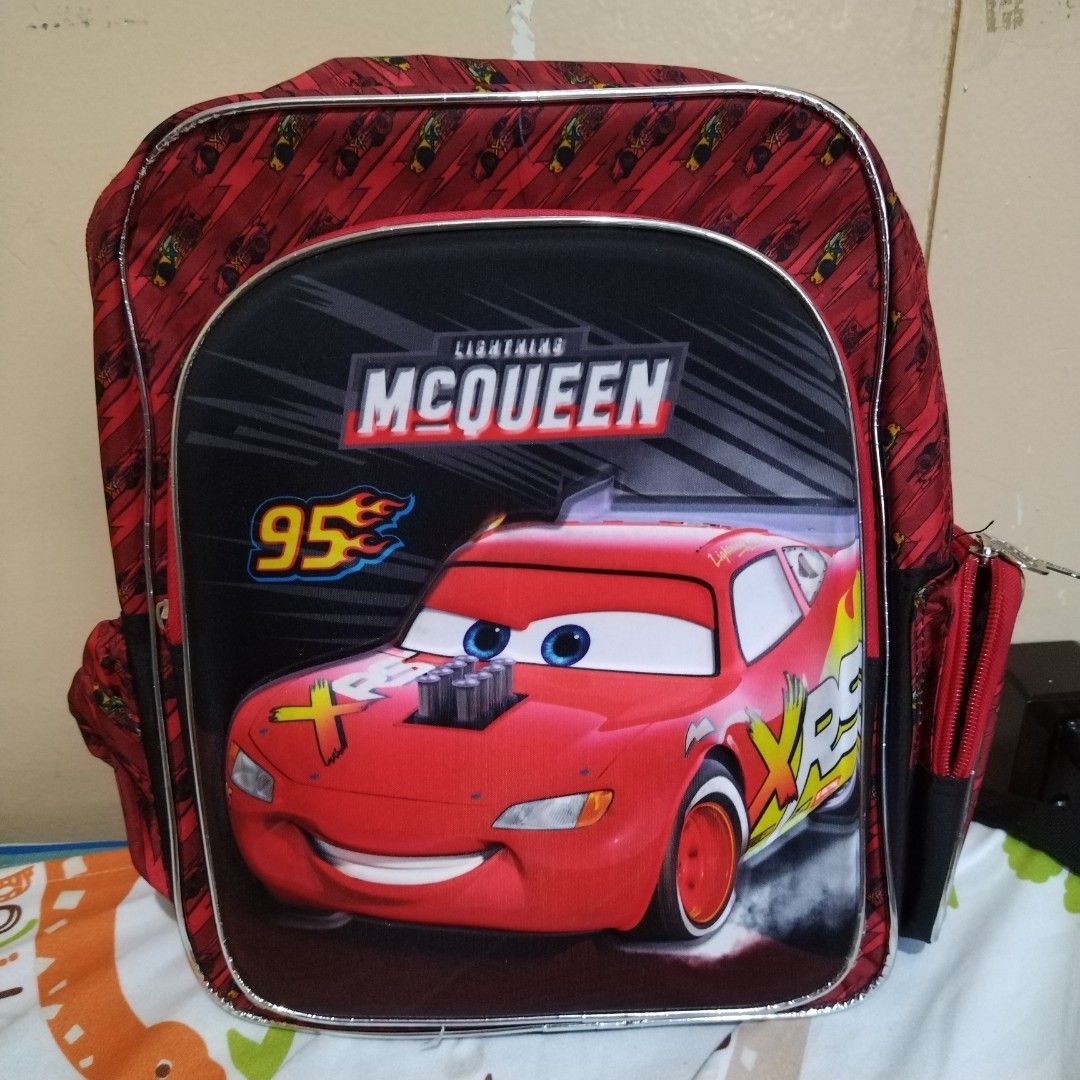 Cars Lightning Mcqueen Kid's Bagpack, Men's Fashion, Bags, Backpacks on ...