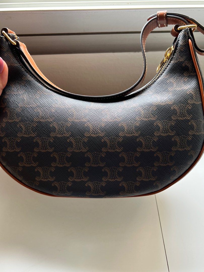 CELINE AVA BAG IN TRIOMPHE CANVAS AND CALFSKIN TAN, Luxury, Bags ...