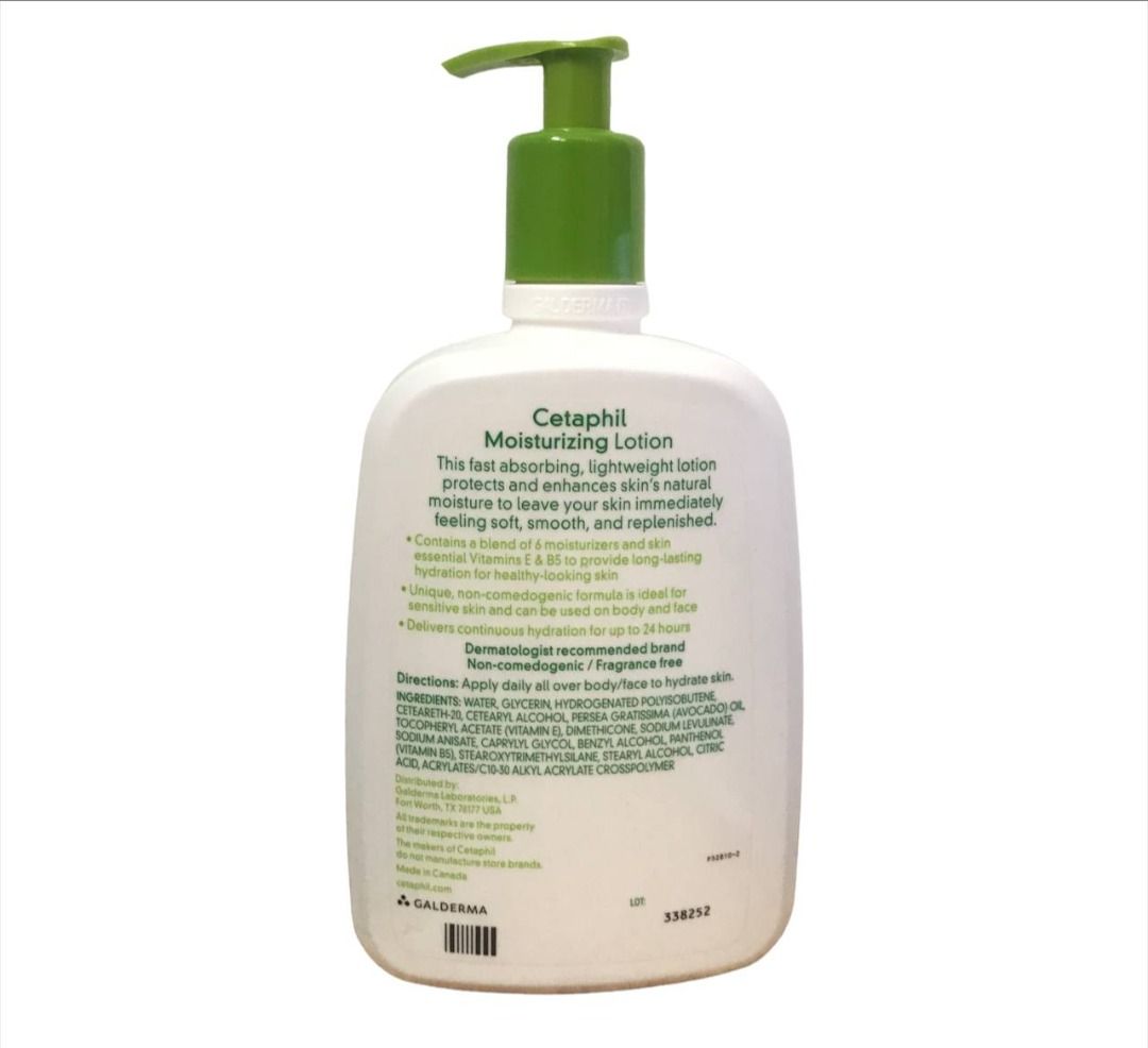 Cetaphil Light Moisturizing Lotion Body & Face All Skin Types 20 FL OZ ...