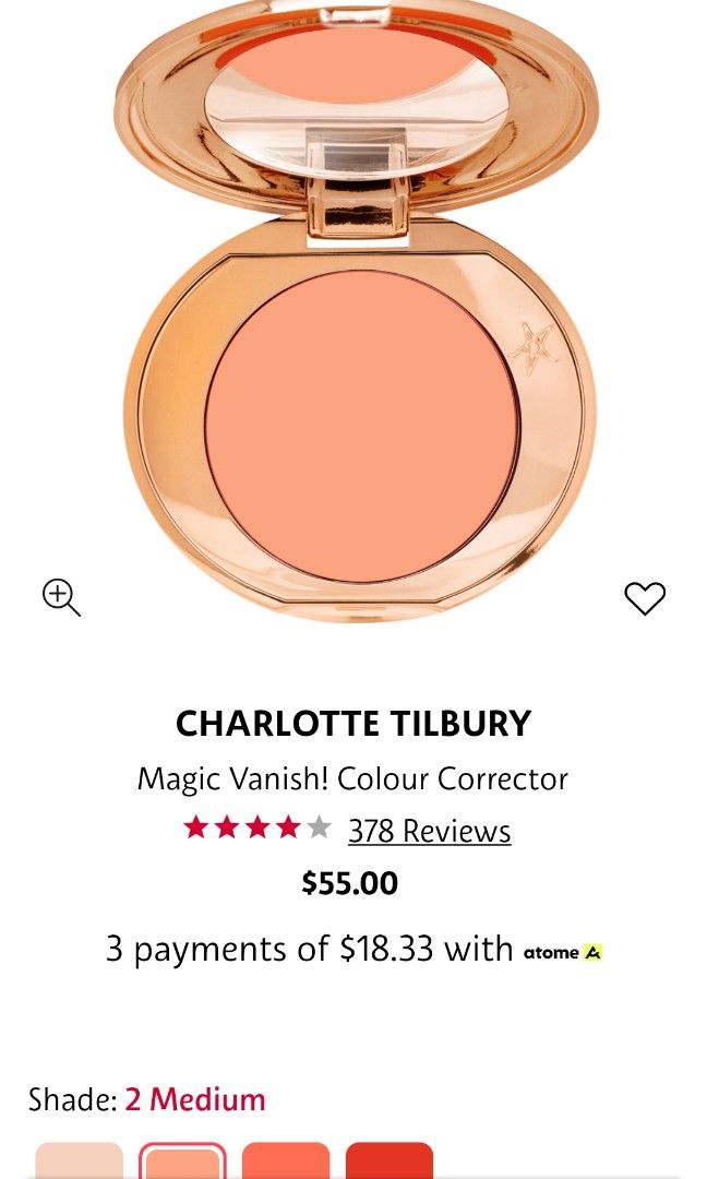Charlotte Tilbury Magic Vanish Color Corrector Medium, Beauty ...