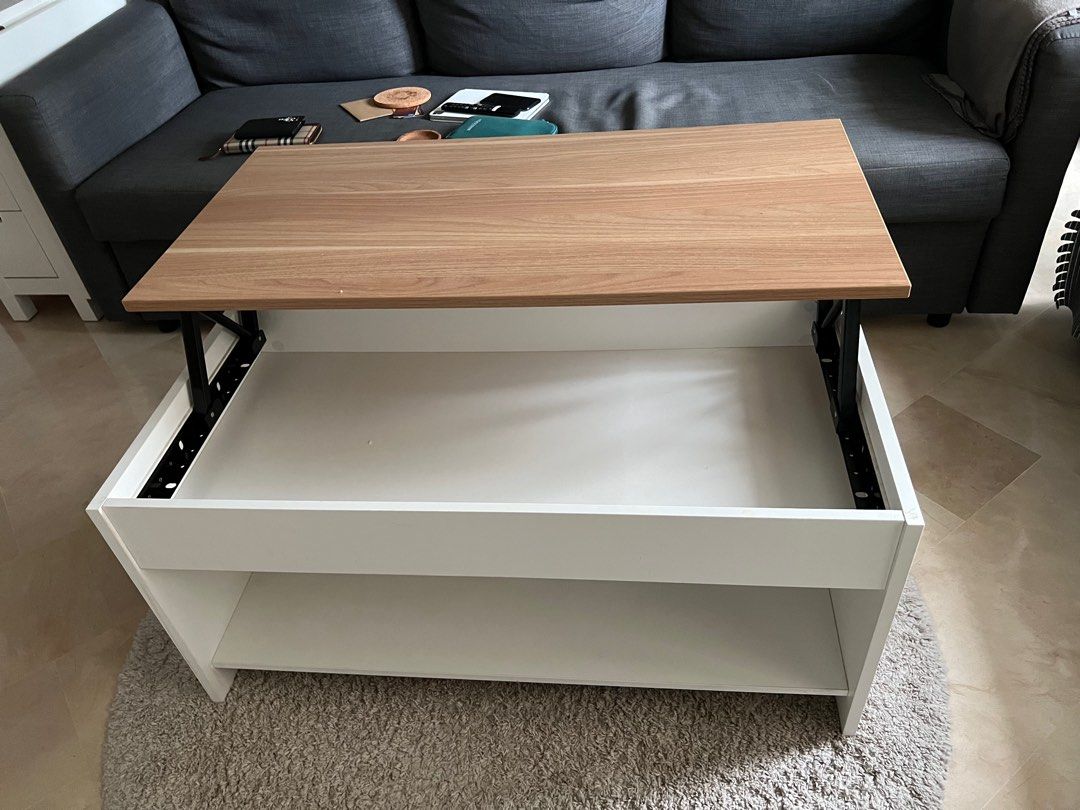 Coffee table with storage and extendable, Furniture & Home Living ...