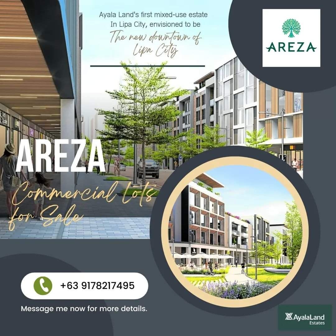 Commercial Lot for Sale at Areza by Ayala Land in Lipa Batangas ...