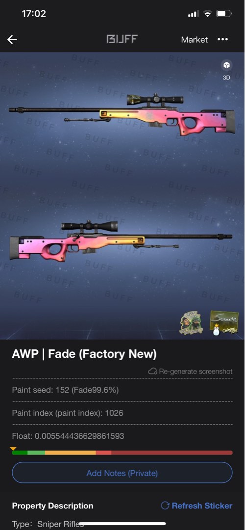 CS:GO AWP|Fade, Video Gaming, Gaming Accessories, In-Game Products on ...