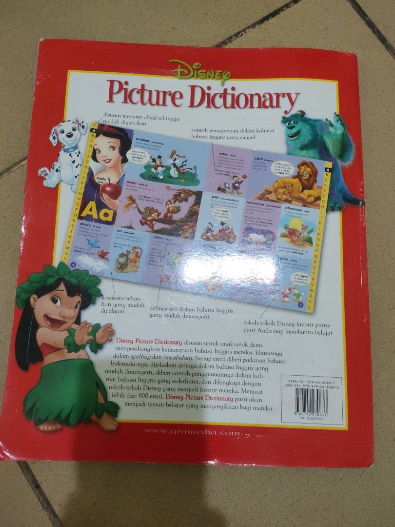 Disney Picture Dictionary, Buku & Alat Tulis, Buku Anak-Anak di Carousell