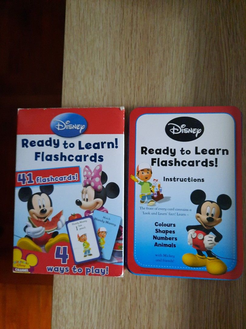 Disney:Ready to Learn! Flashcards:Numbers,Colours,Shapes,Animals, 興趣及遊戲 ...
