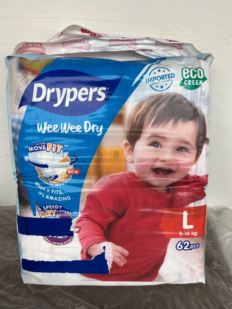 Dryers diapers size L - 62 pcs, Babies & Kids, Going Out, Other Babies ...