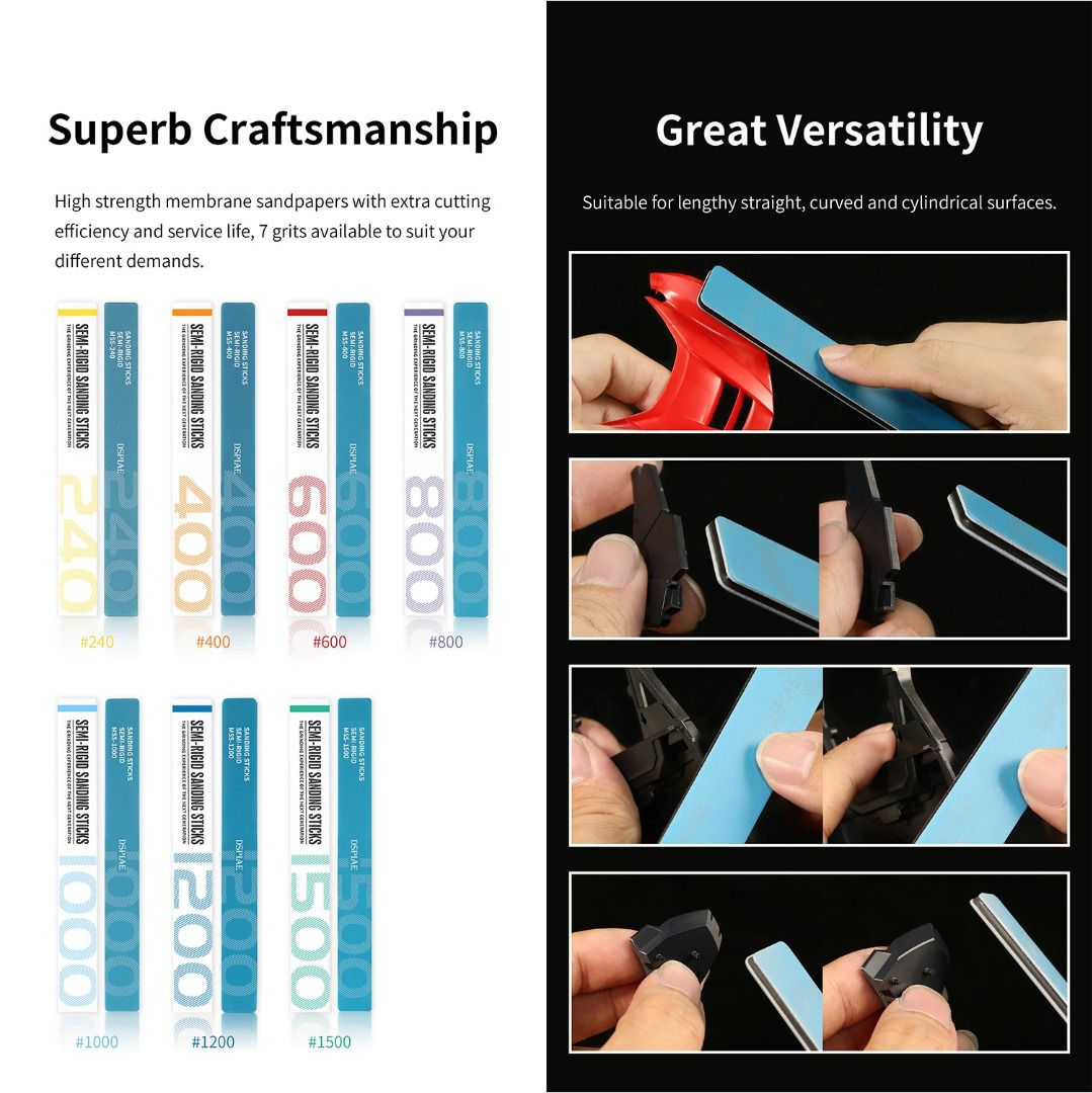 DSPIAE Semi-rigid Sanding Sticks, Hobbies & Toys, Stationery & Craft ...