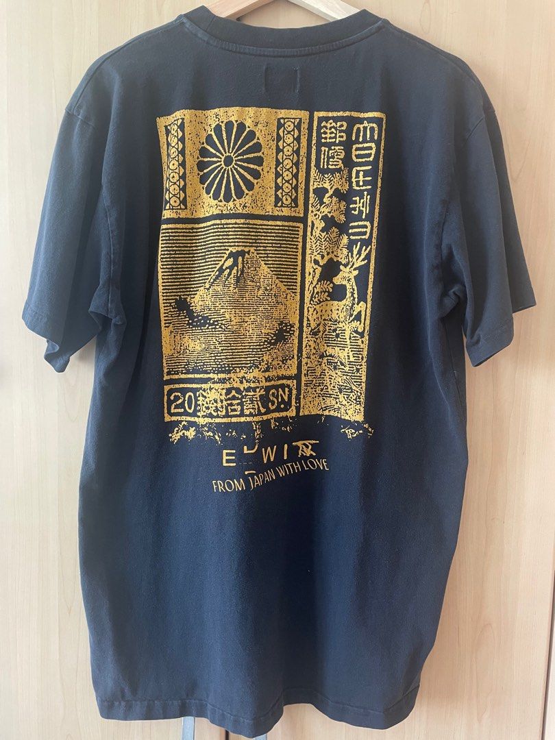 Edwin Japan Back Print T Shirt, Men's Fashion, Tops & Sets, Tshirts ...