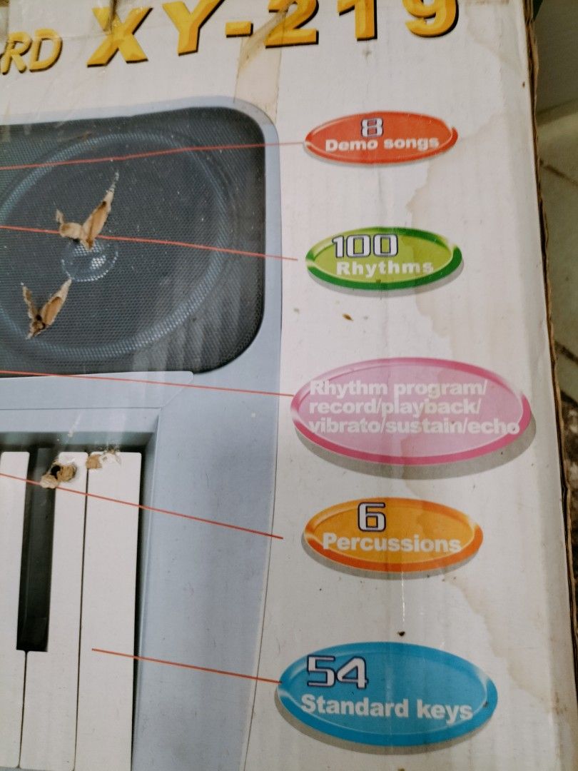 Electronic Keyboard xy219, Hobbies & Toys, Music & Media, Musical ...