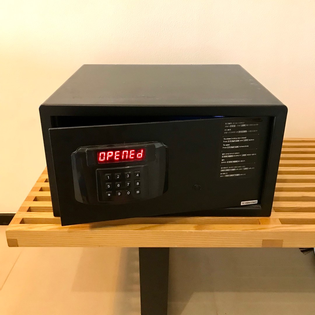Electronic Safe Box (with manual key), Furniture & Home Living ...