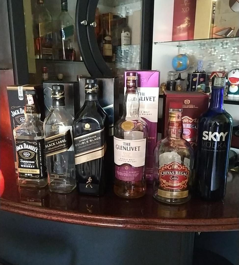 Empty liquor bottles, Food & Drinks, Beverages on Carousell