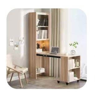 Extendable bookshelf and study table, Furniture & Home Living ...