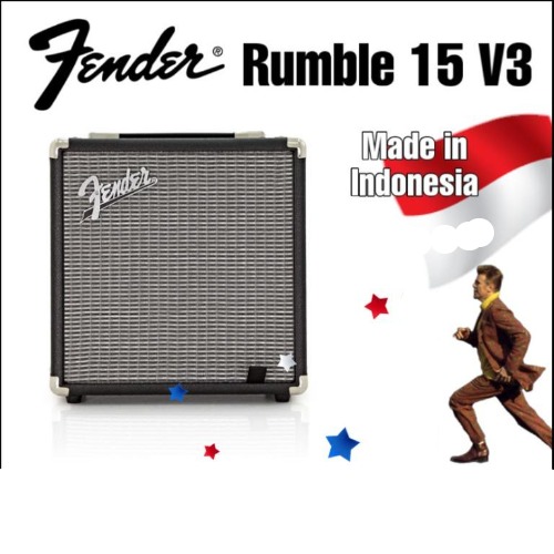 Fender Rumble 15 V3 Bass Combo Amplifier, Hobbies & Toys, Music & Media ...