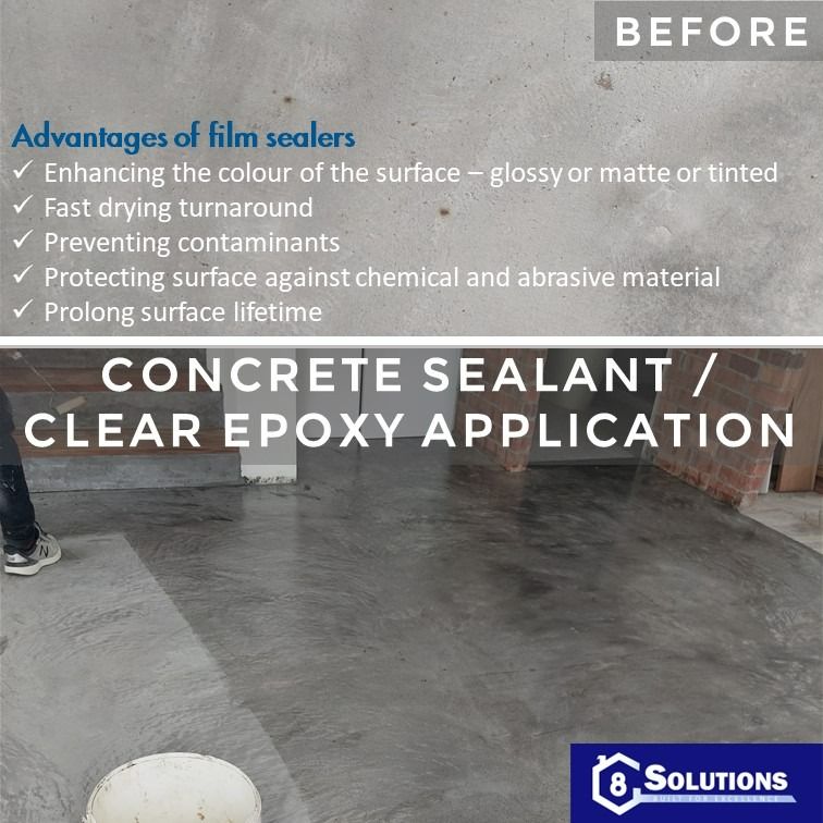 Floor coating application - Epoxy coating / PU coating / cement casting ...